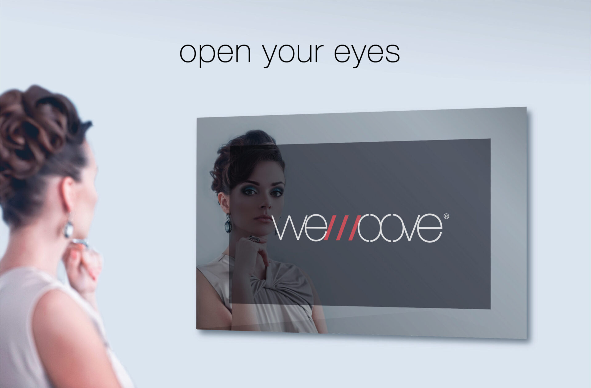 Full HD 54 cm customizable mirror TV - WEMOOVE TV